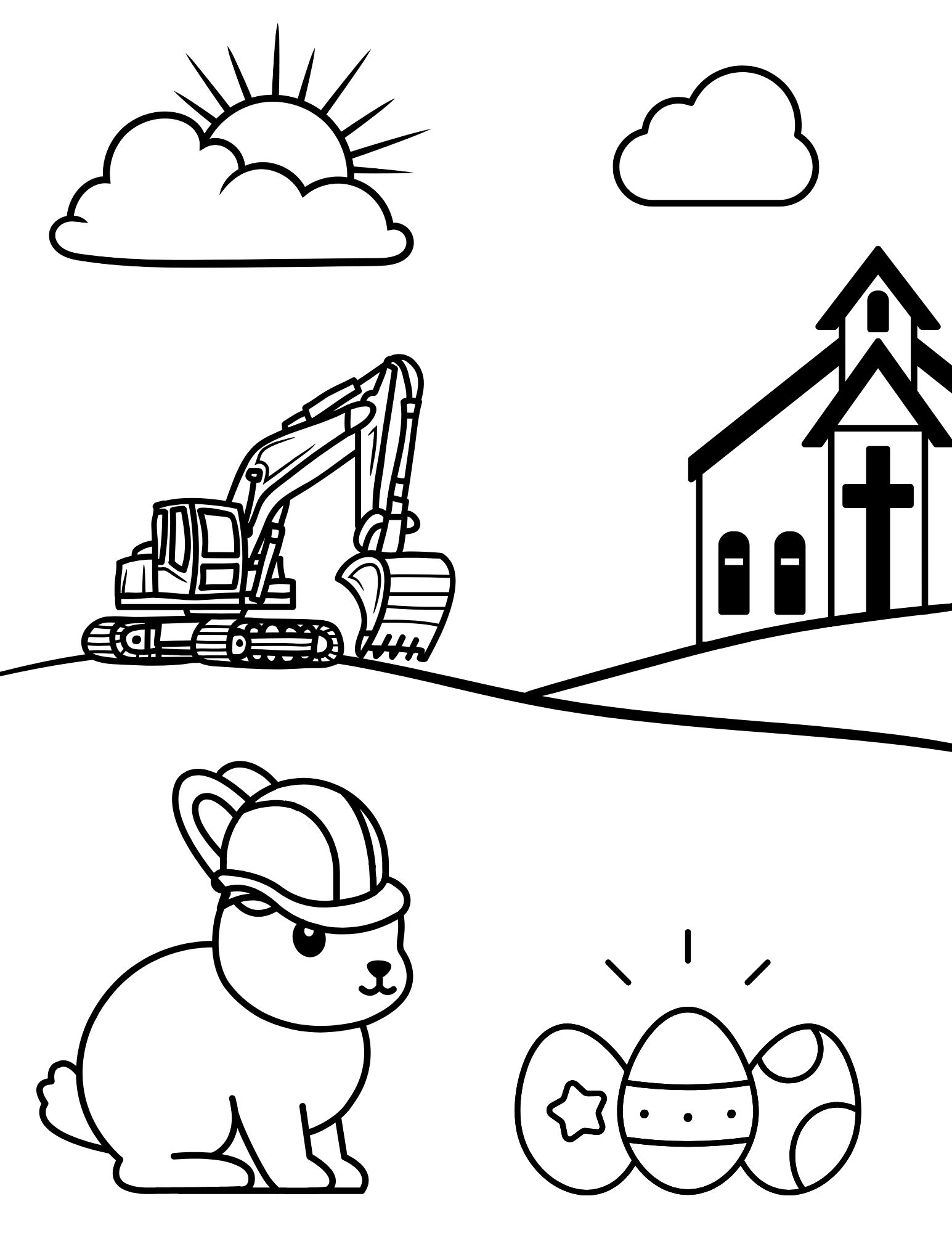 Easter Coloring Sheet Download - Byard Construction, LLC